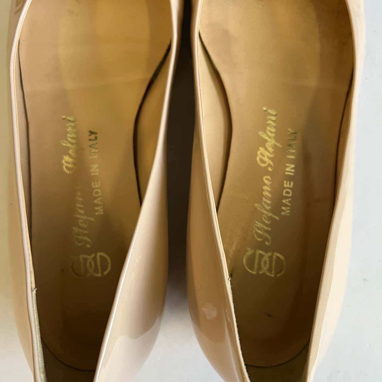 Stefano Stefani Womens Size 38 Ribbon Flats Nude Beige(s)