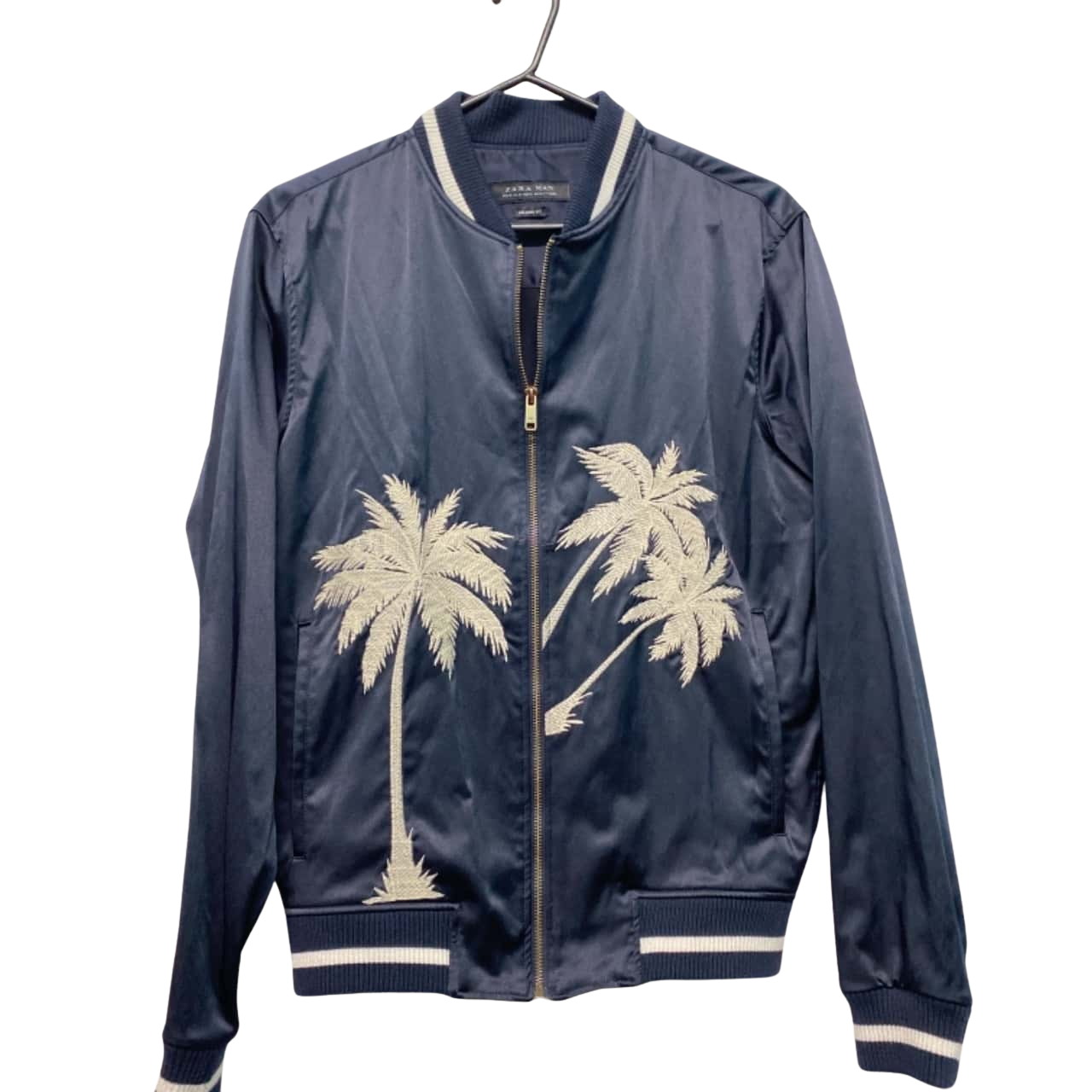 Zara Man Mens Front Zipper Pattern Palms