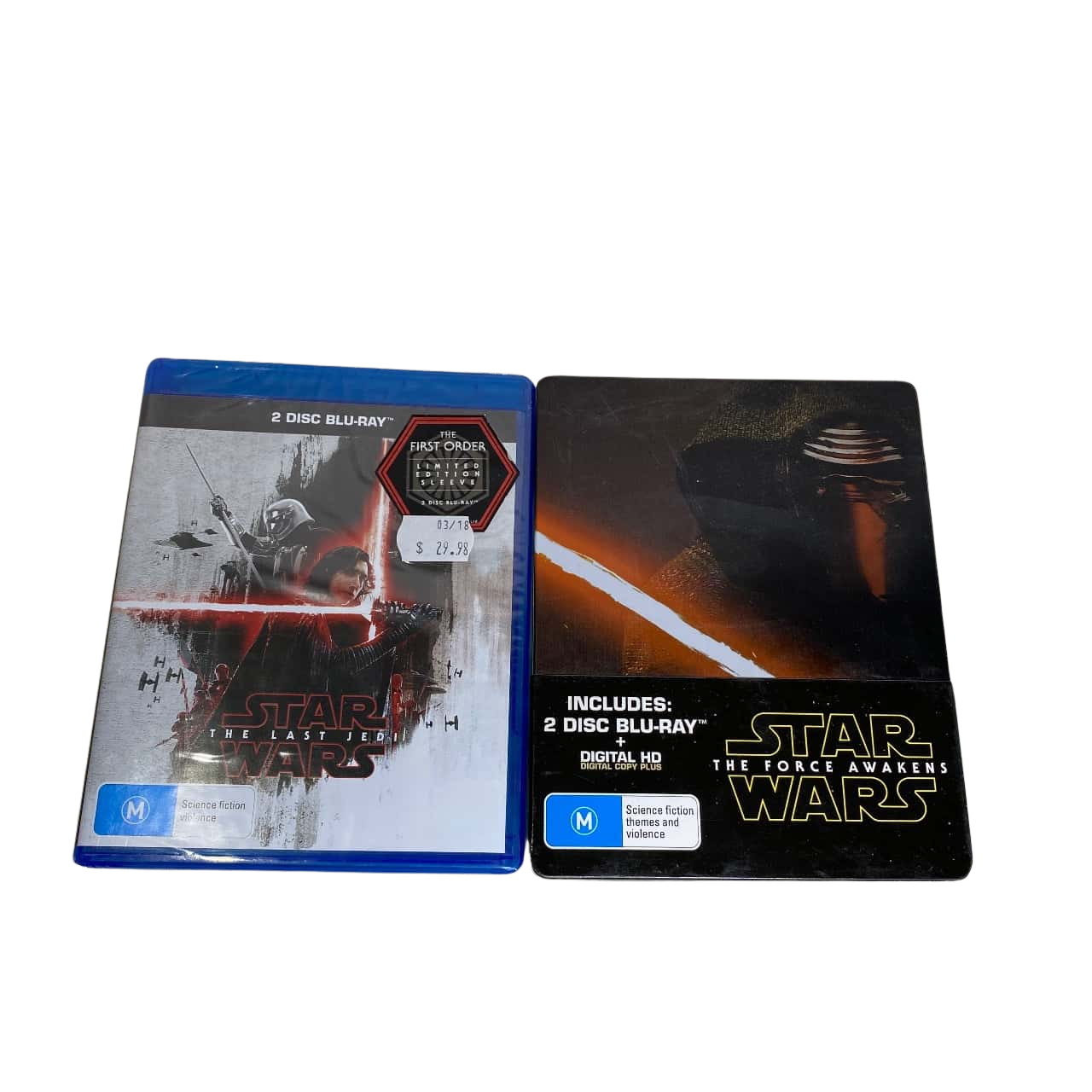 Star War 4 DVD The Last Jedy and The Force Awakens (s)