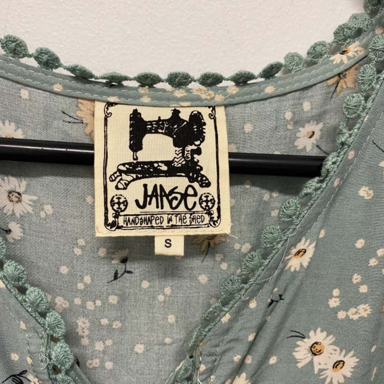 Jaase Womens Size S Floral Tops Floral / Green (s)