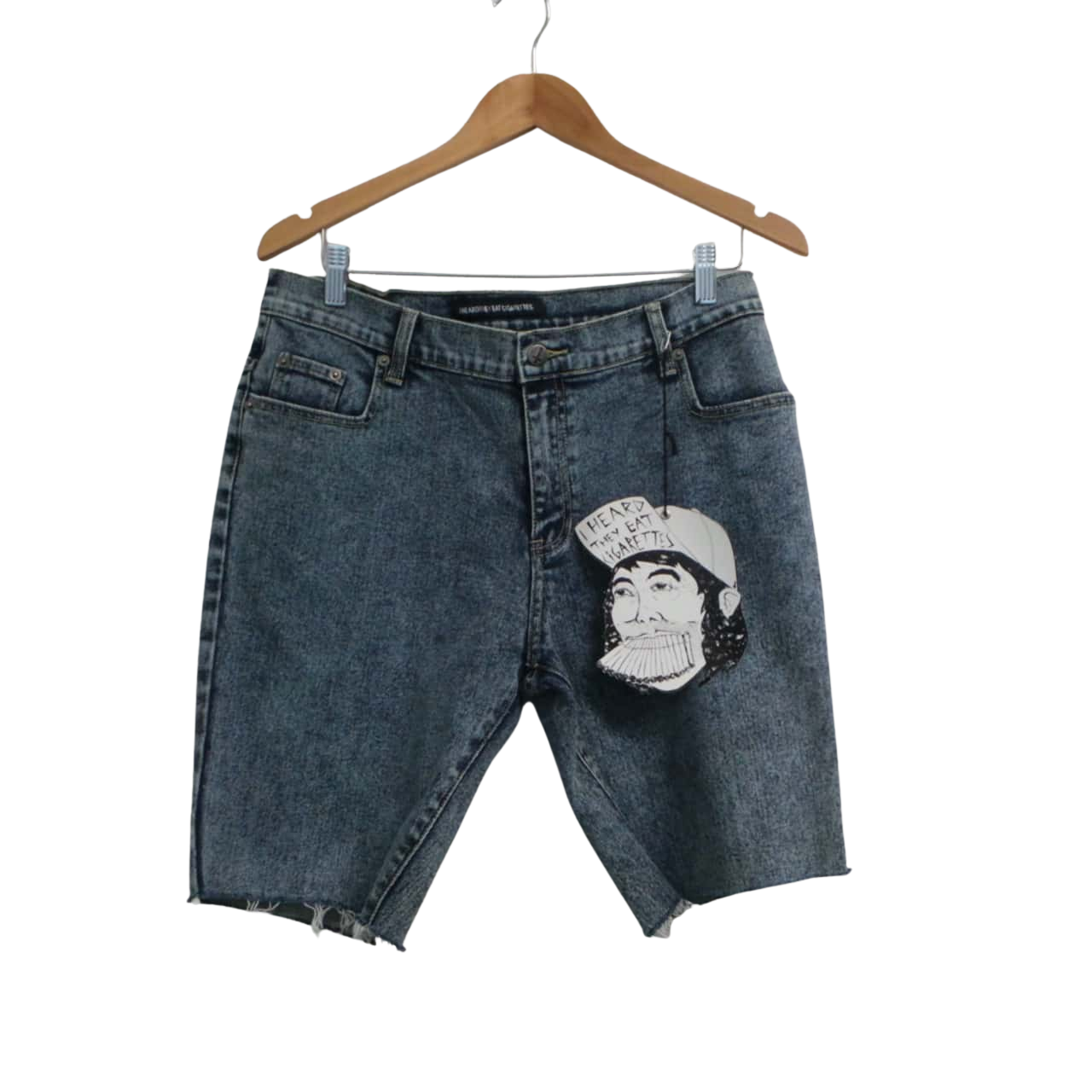 REDUCED! I Heard They Eat Cigarettes Denim Shorts Mens Size 34(s)