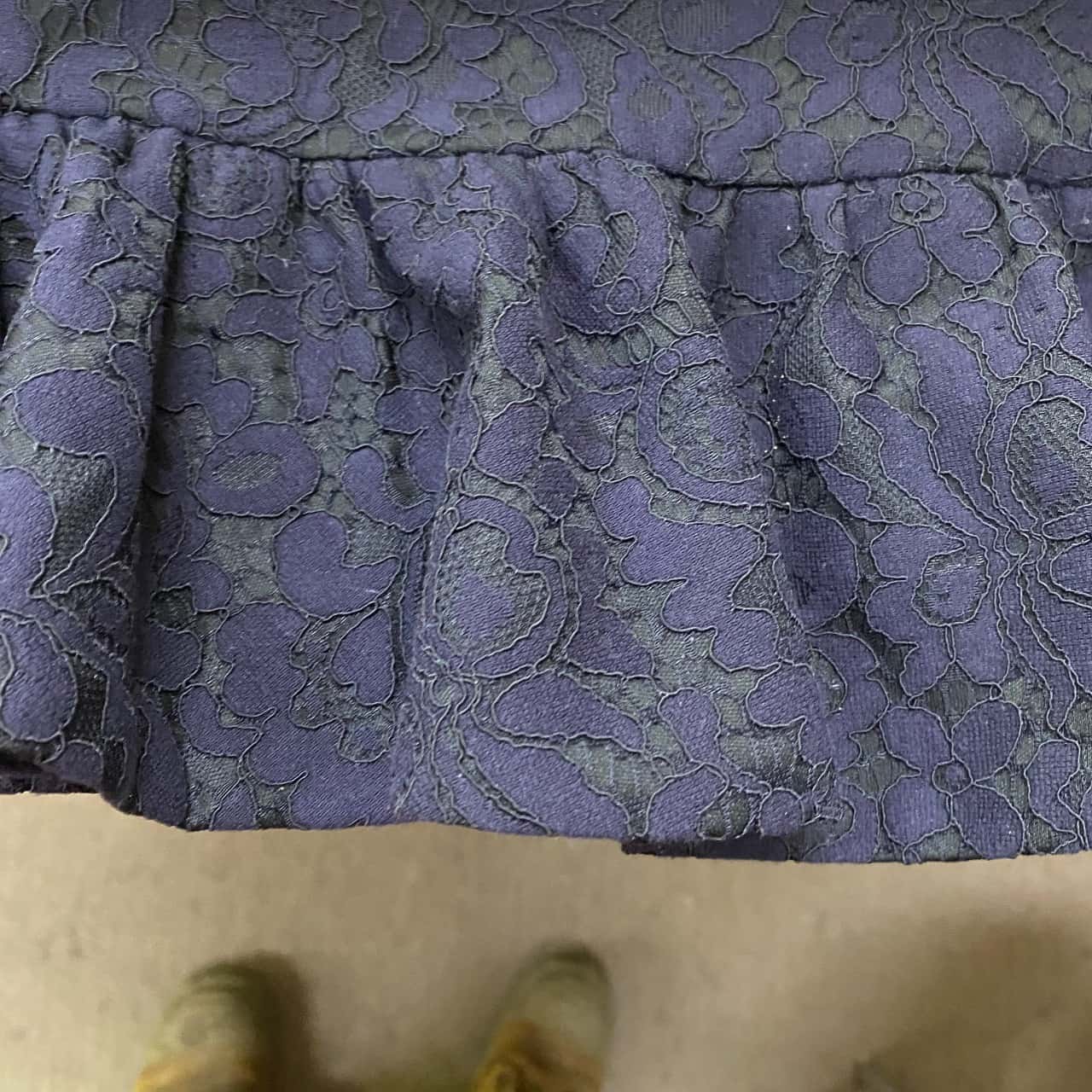 Wayne Cooper Womens Size 12 Off The Shoulder Dress Navy Blue