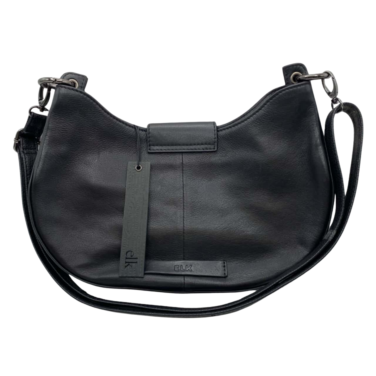ELK Womens Black Leather Handbag (s)