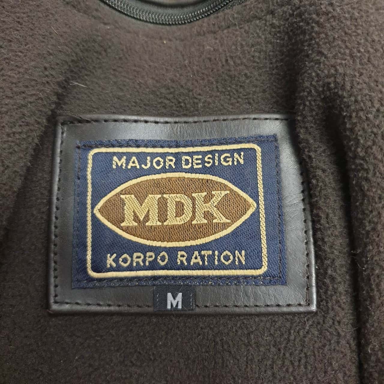 Vintage MDK Aviation Flight Brown Leather Shearling Fur Collar Bomber ...
