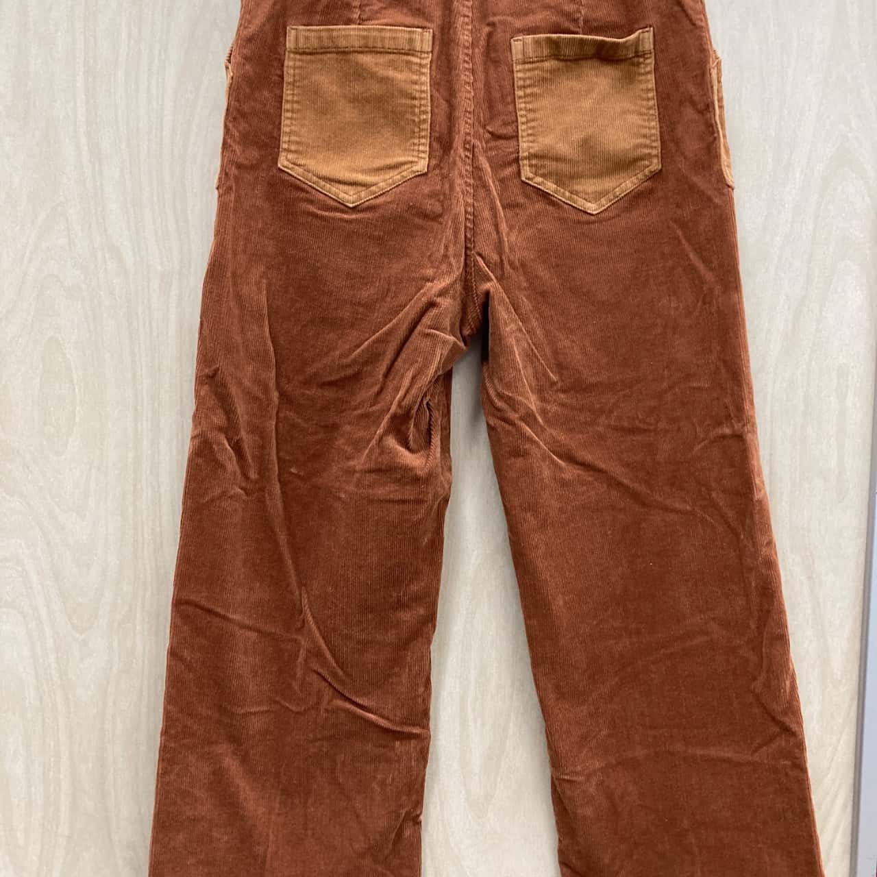 Ghanda (3) Size 12 Casual Pants Beige / Burnt Orange
