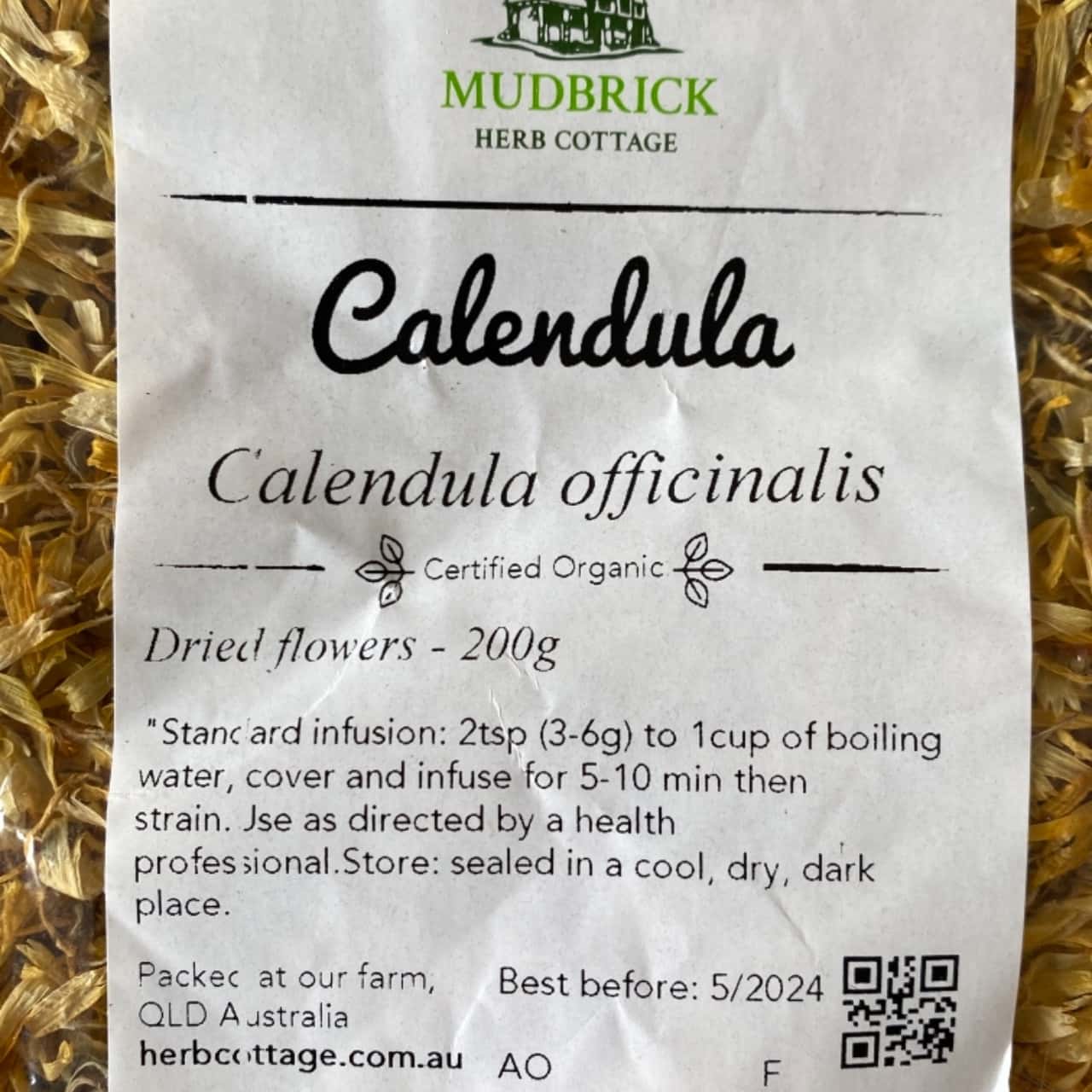 Mudbrick Herb Cottage Calendula Dried Flowers 200g(s)