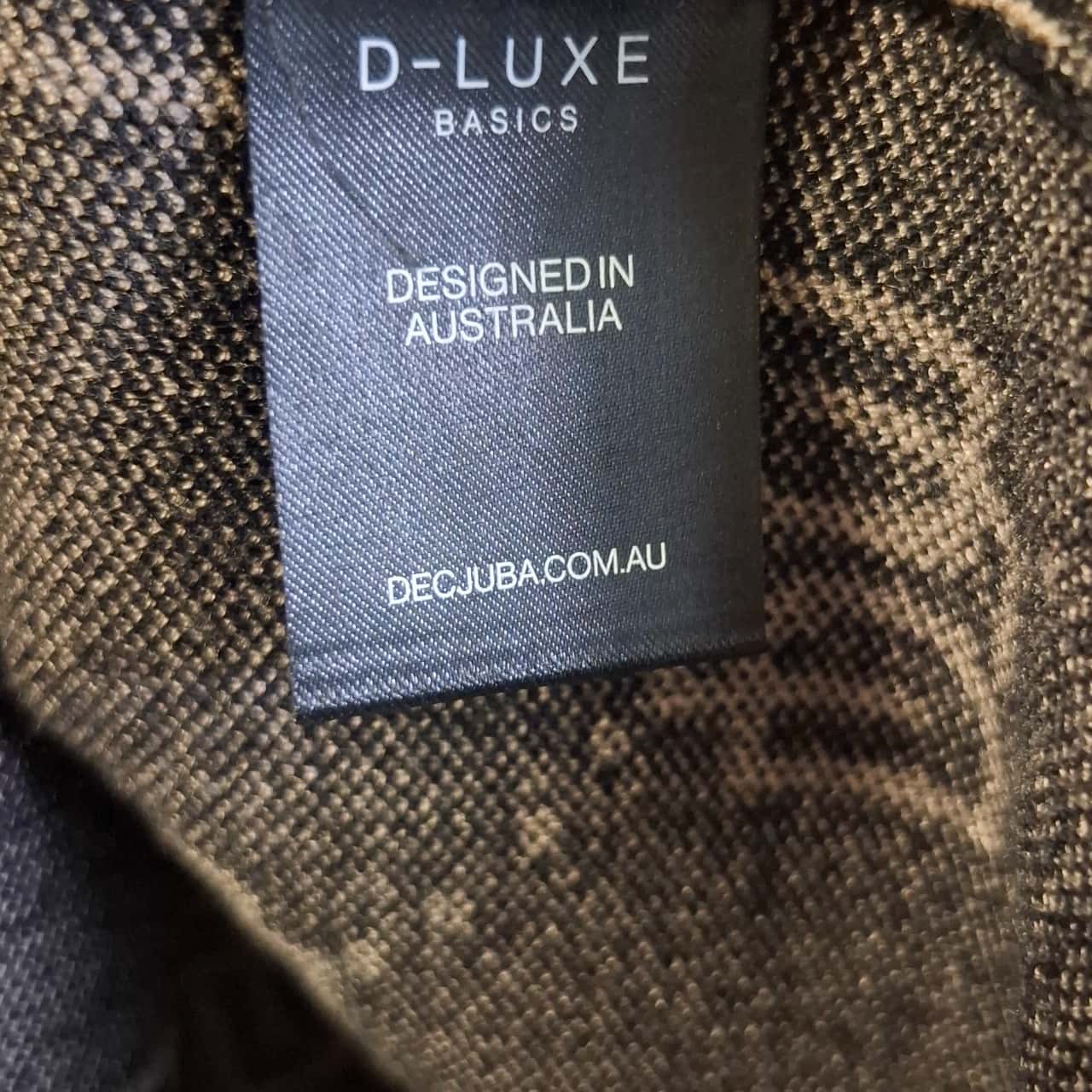 D-Luxe Womens Size L Long Sleeve Top Black / Gold / Pattern