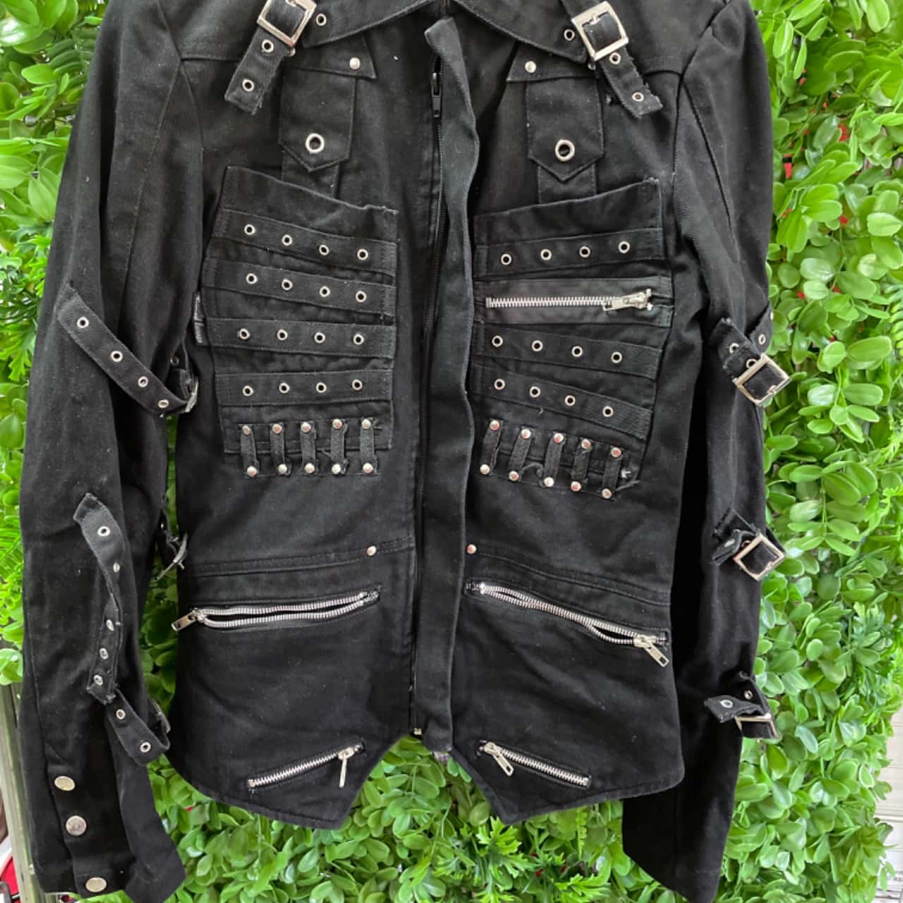 Criminal Damage Alternative Wear Unisex Size S Front Zipper Black (s)
