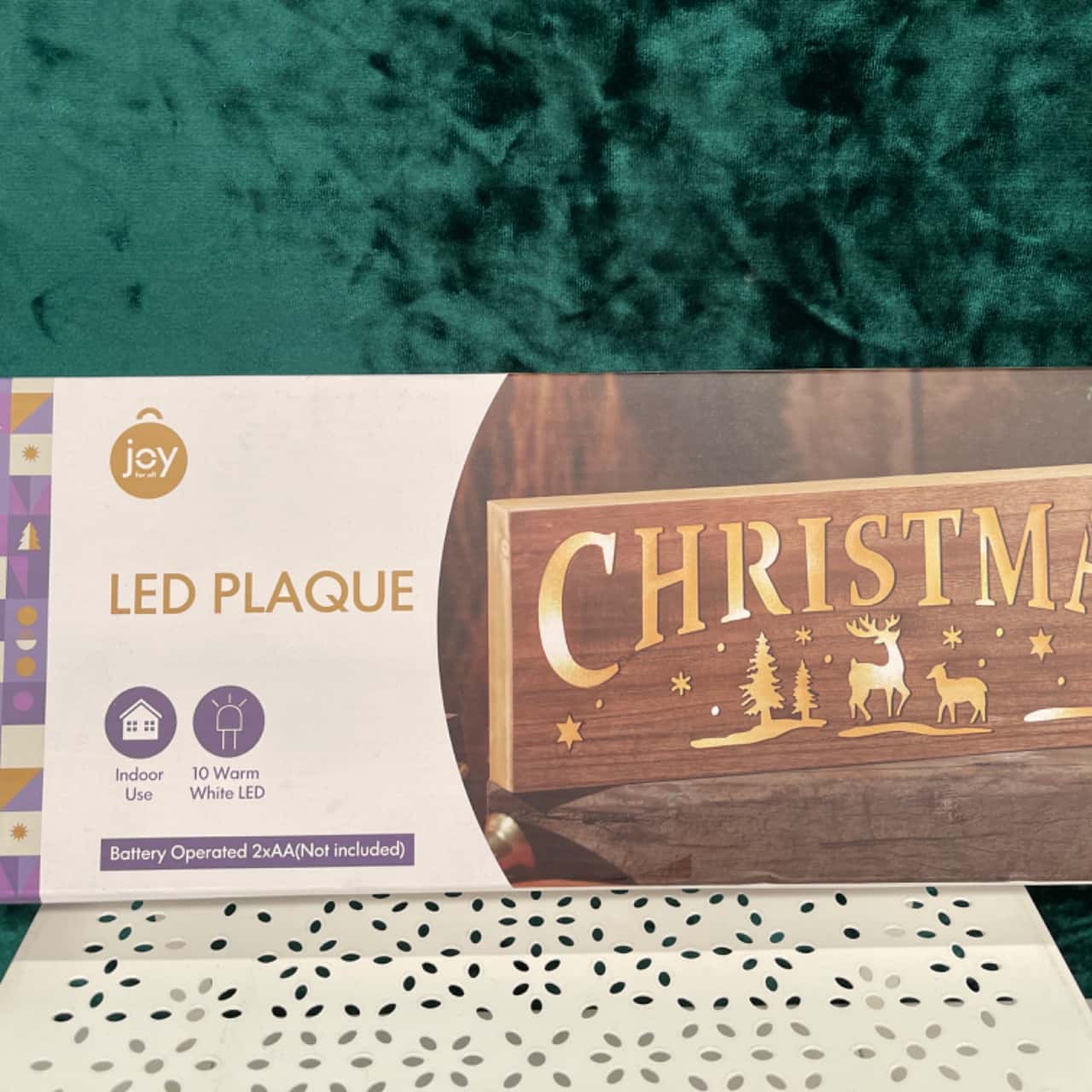 Christmas LED plaque NIB(s)