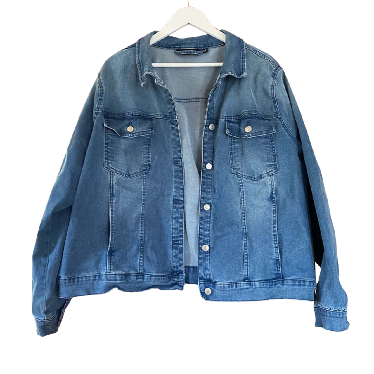 Serra Plus Womens Size 24 Denim Jacket Blue (s)