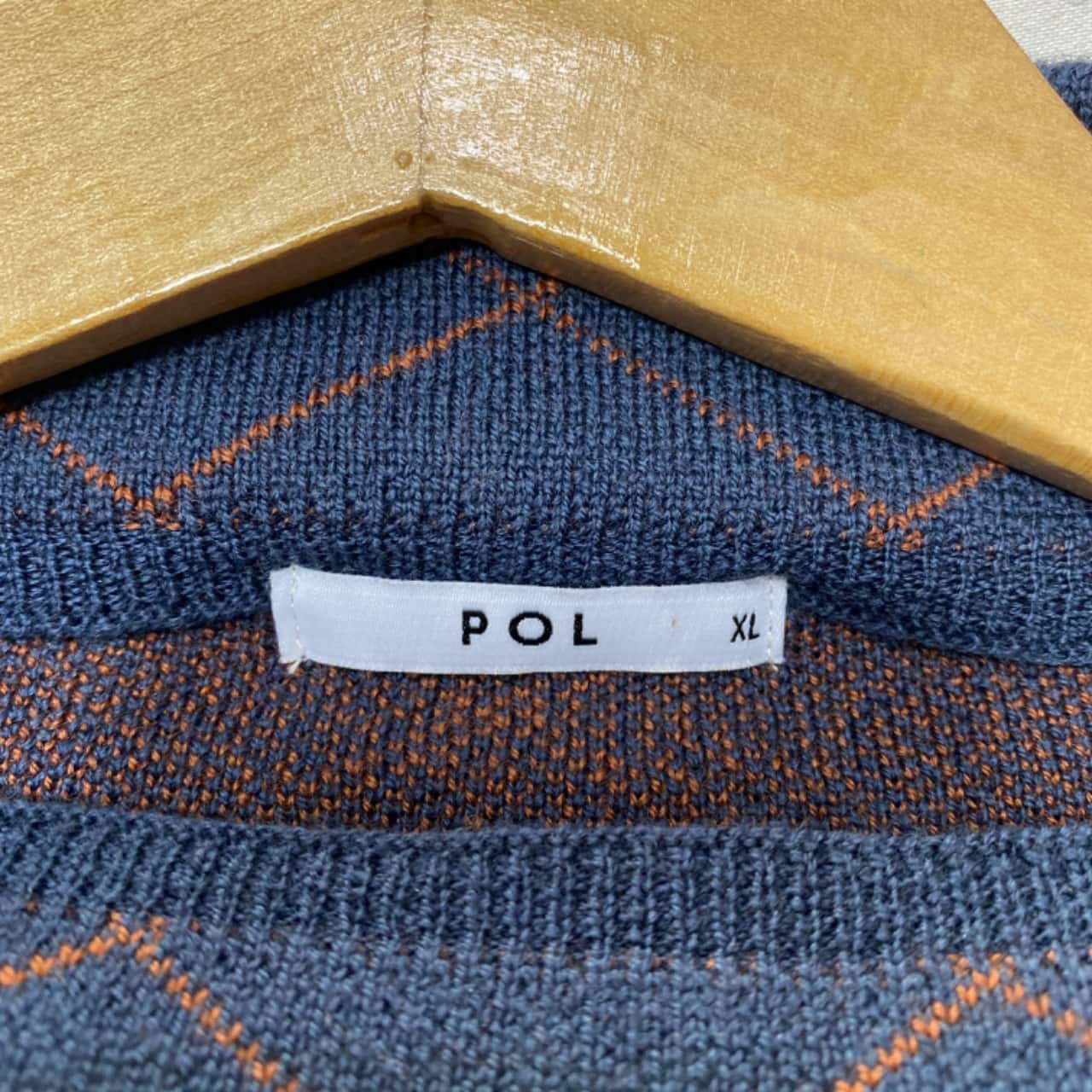 Women’s POL Size XL Navy Blue & Orange Jumper/Pullover(s)