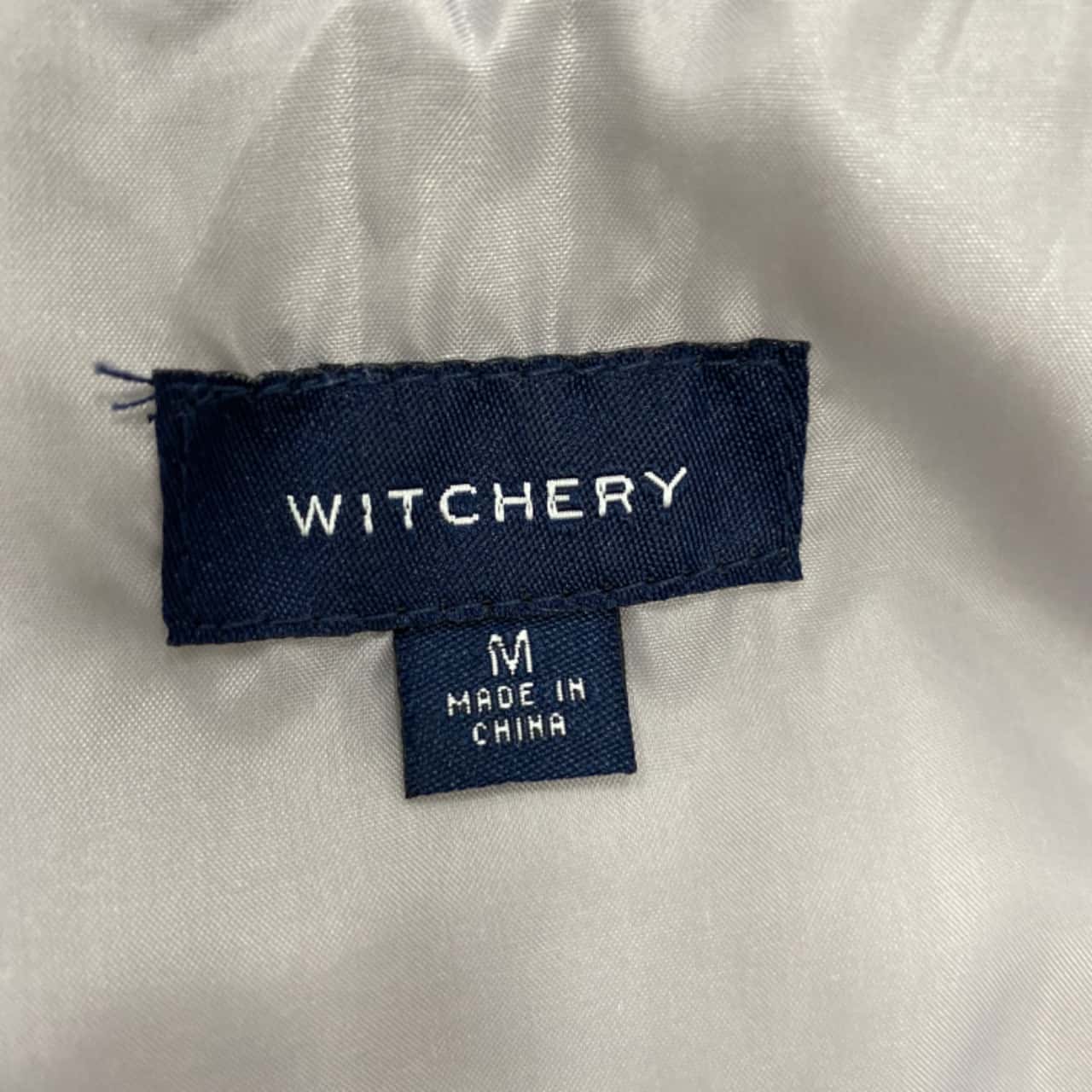 Witchery Womens Size M Bomber Jacket Grey (s)