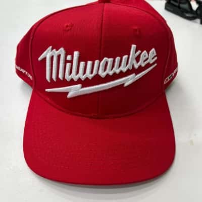 Mens Red Milwaukee Snapback Cap NEW