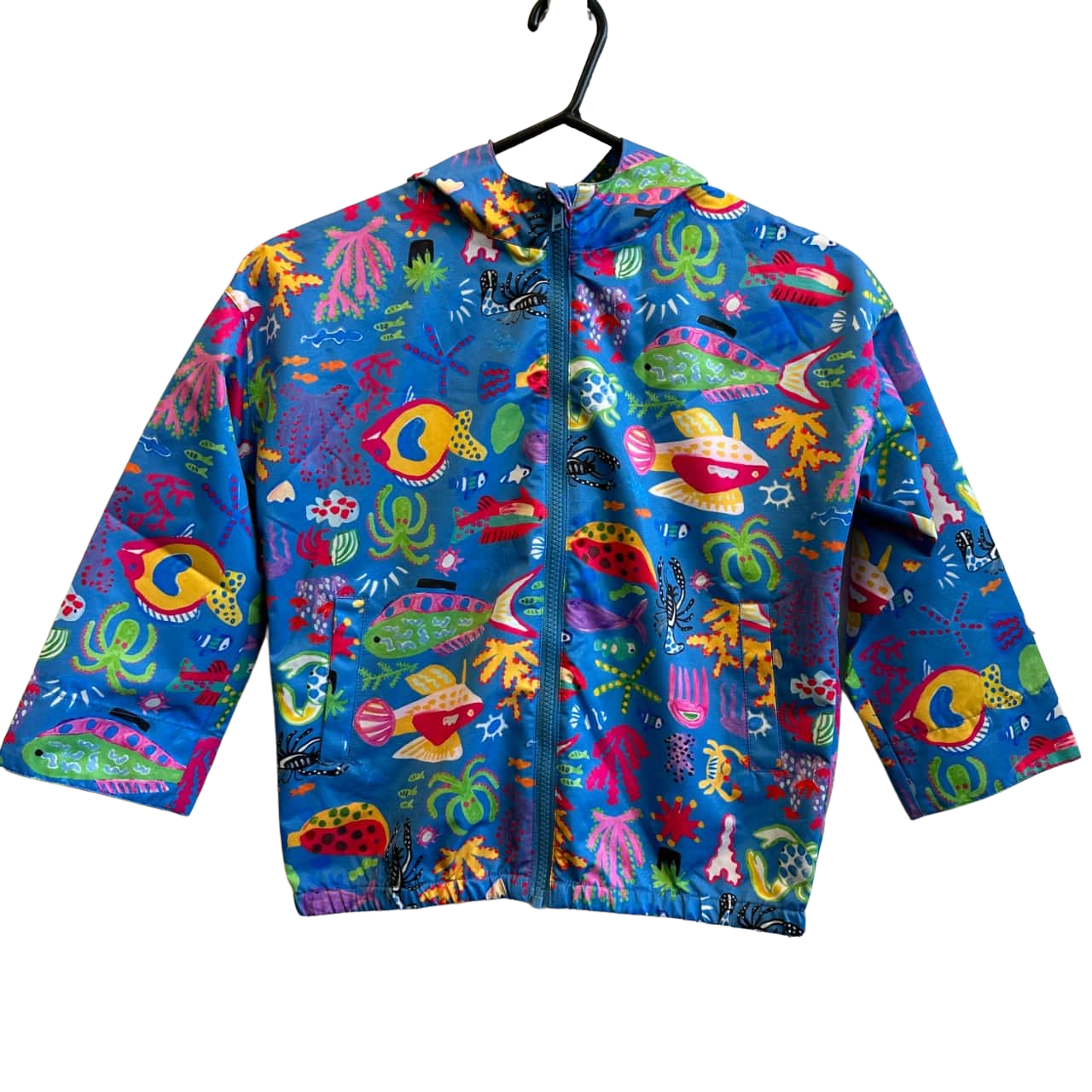 Gorman Playground Boy's Size 6-8 Years Rain Coat Multicoloured Print (s)