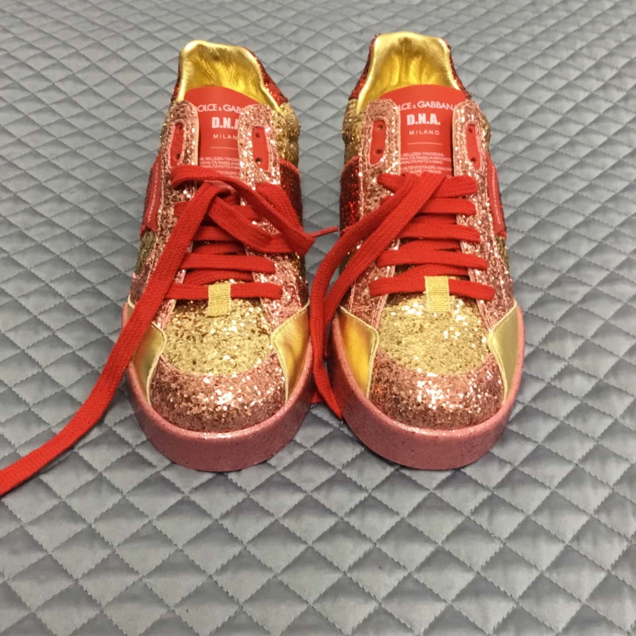 Womens Gold / Pink / Red Runners