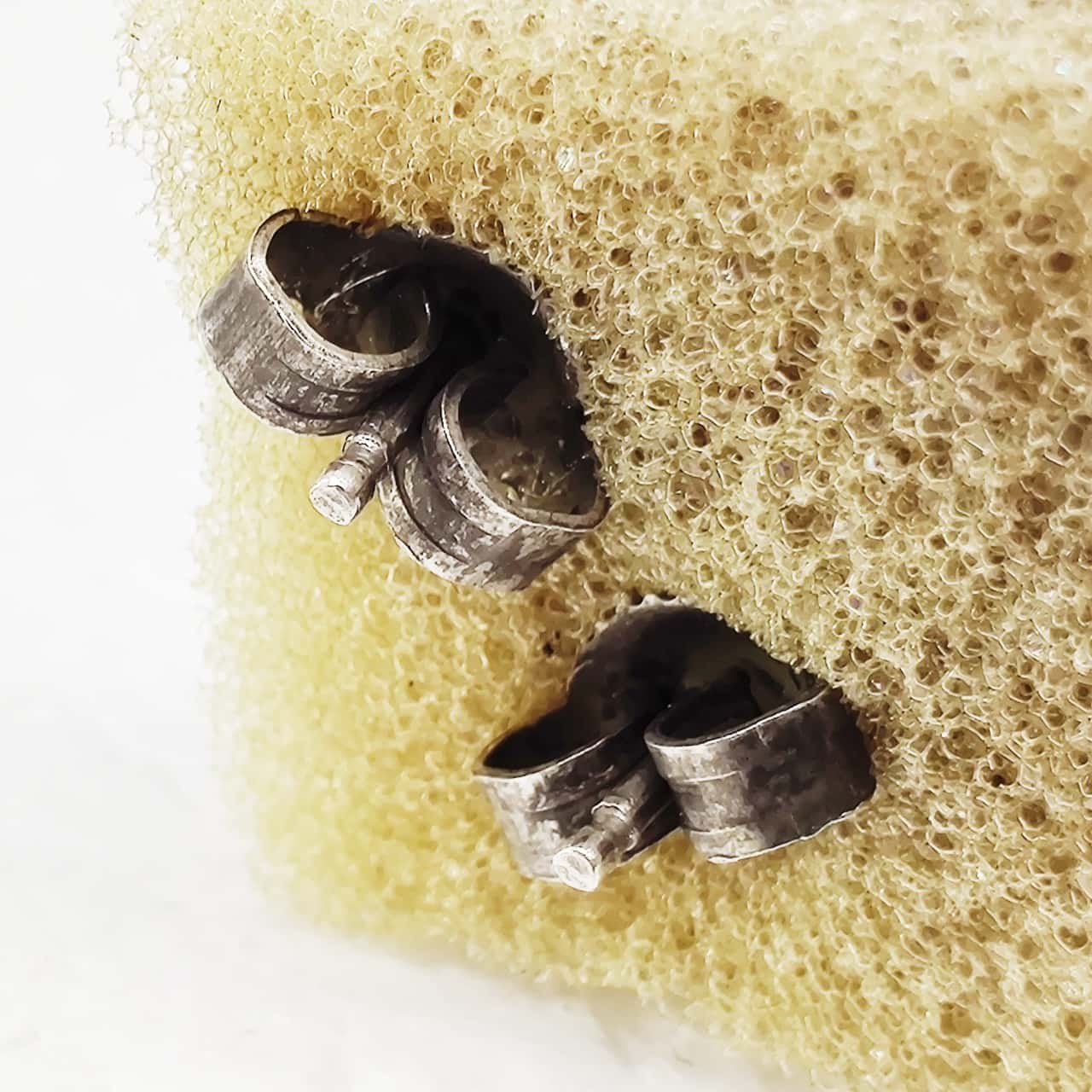 Silver Clog Studs 1.5cm long Hand Made(s)
