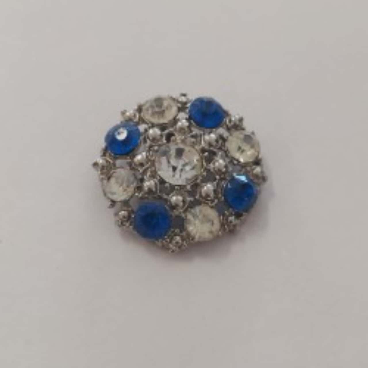 Womens Brooch Blue / Silver