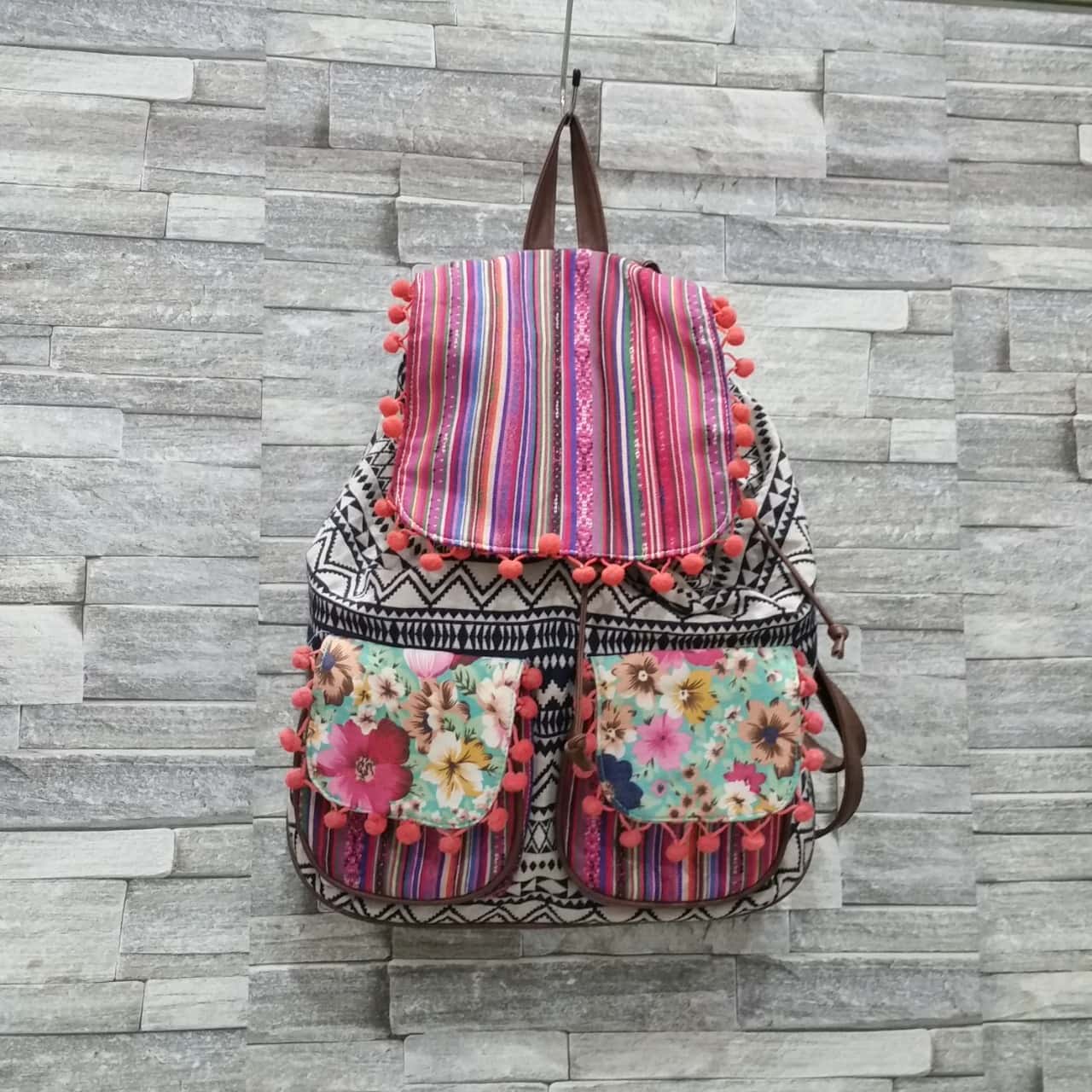 Typo Womens Backpack Floral / Multicoloured (s)