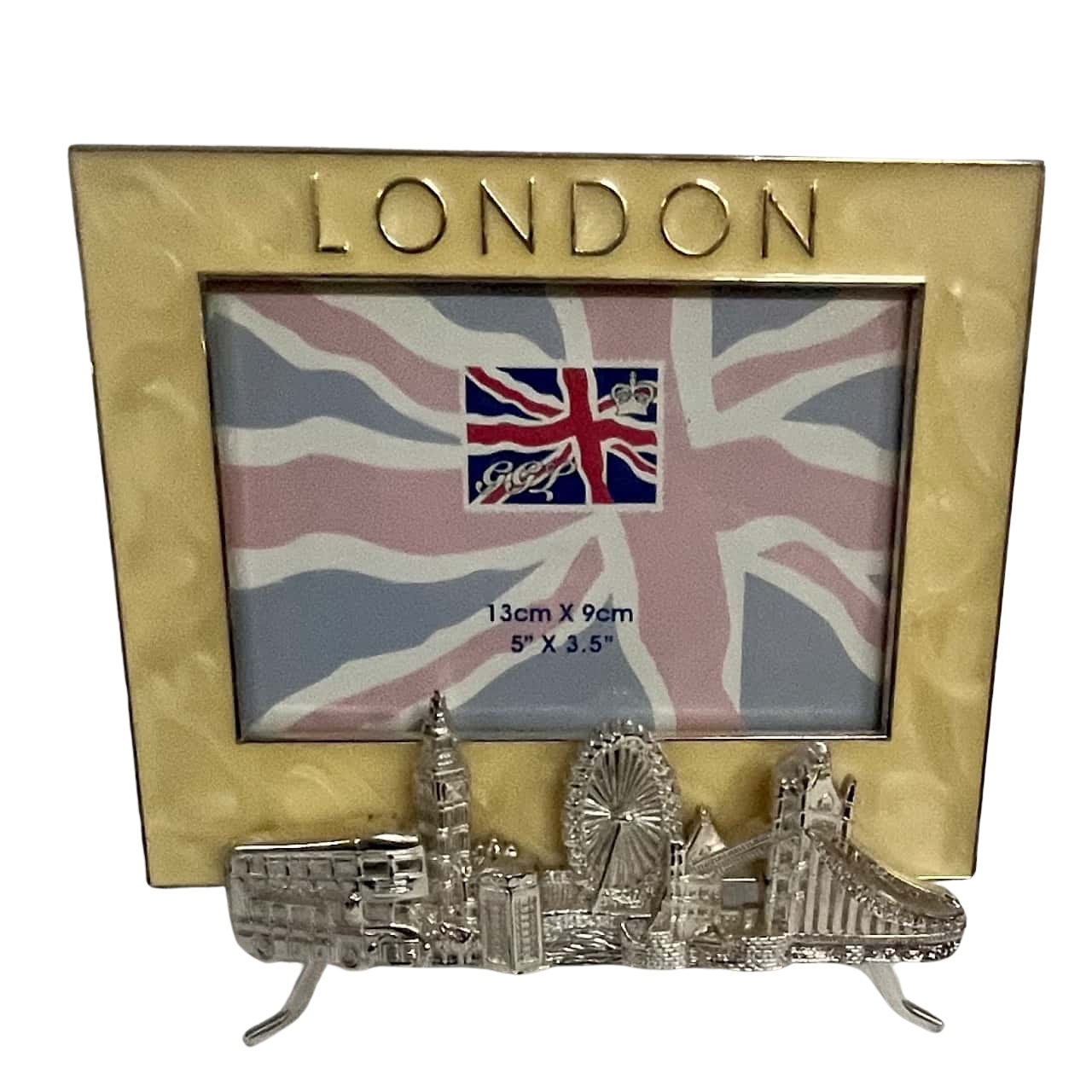 Metal London photo frame on a metal stand- 13cm x 9cm(s)
