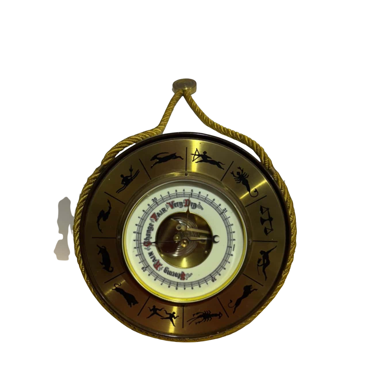 Vintage Look Zodiac Theme Decorated Collectable Barometer with Hanging ...