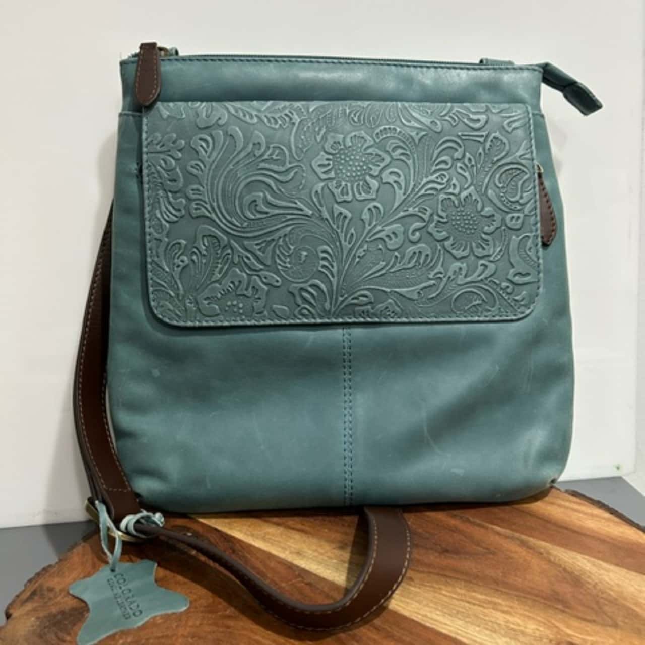 Colorado Womens Handbag Blue / Brown (s)