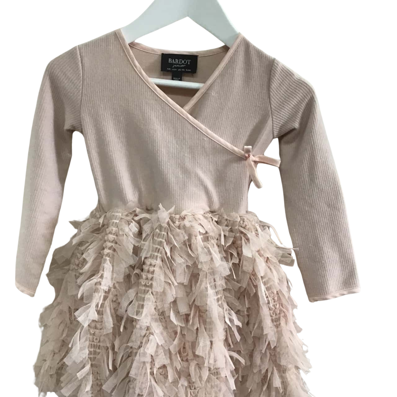 Bardot ,Girls , Size 12-18m ,Pink dress with tulle skirt.