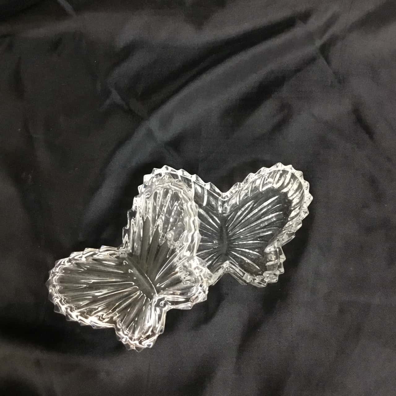 *RARE FIND*Vintage Butterfly Lead Crystal Trinket Box(s)