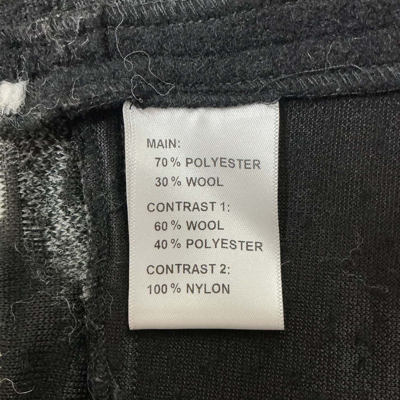 Marco Polo Womens Size 12 Open Jacket Black / Grey