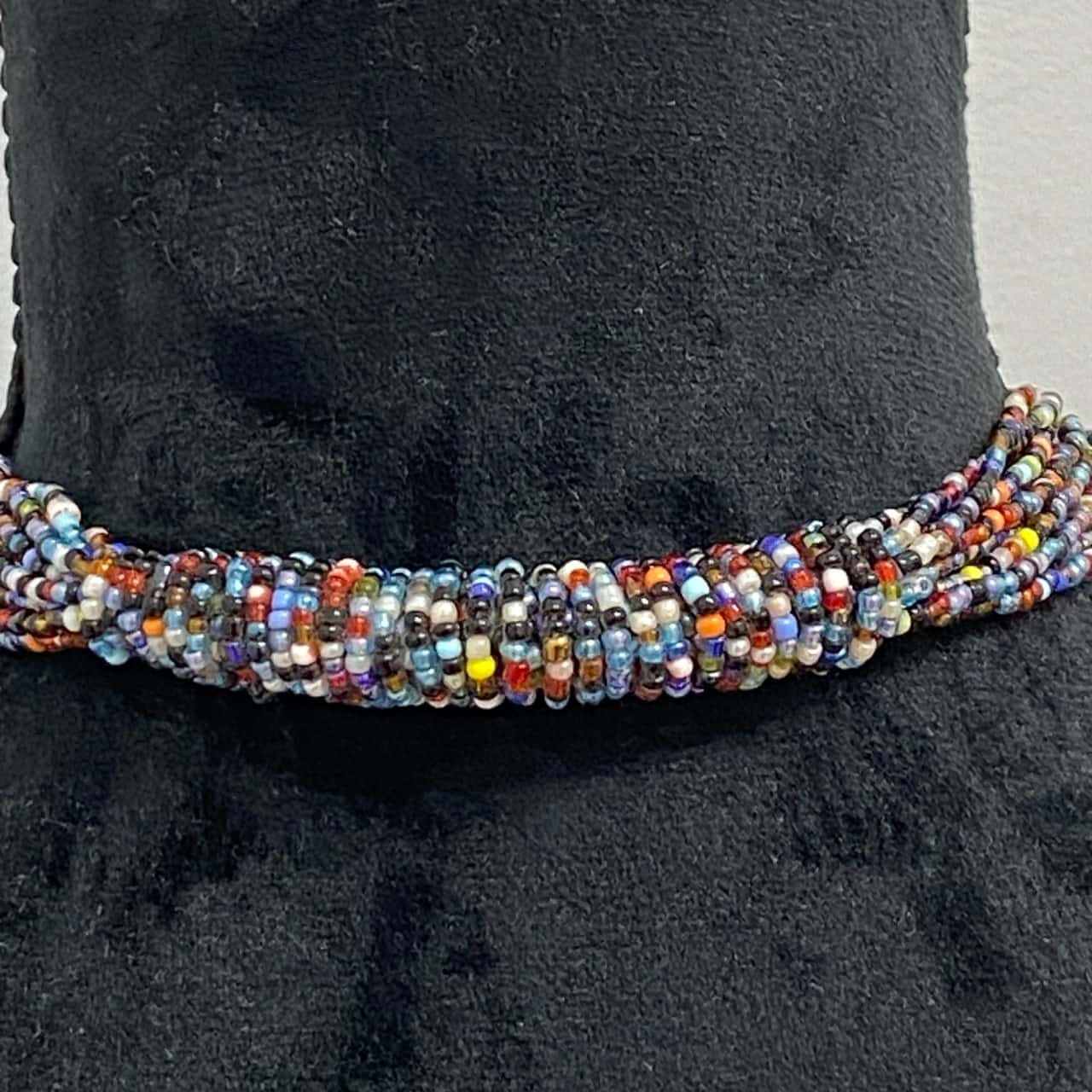 Hand Made Multi Strand Beaded Necklace.