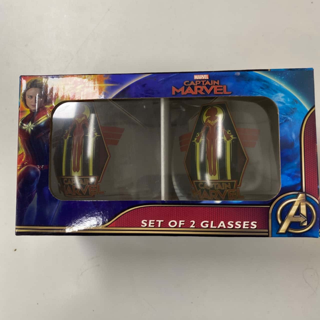 Captain Marvel 2 glass set(s)
