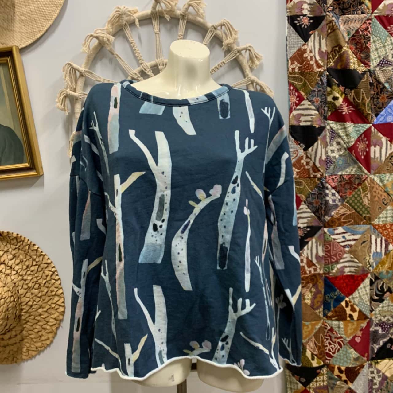 Nancy Bird Womens Size XL Crew Neck / Jumpers Blue (s)