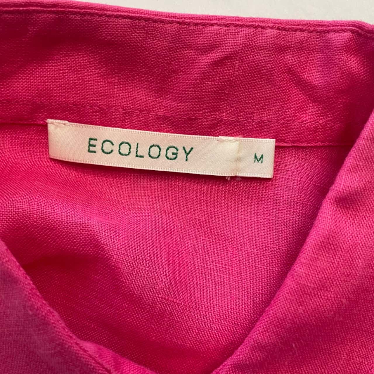 Ecology Hot Pink Linen Shirt M(s)