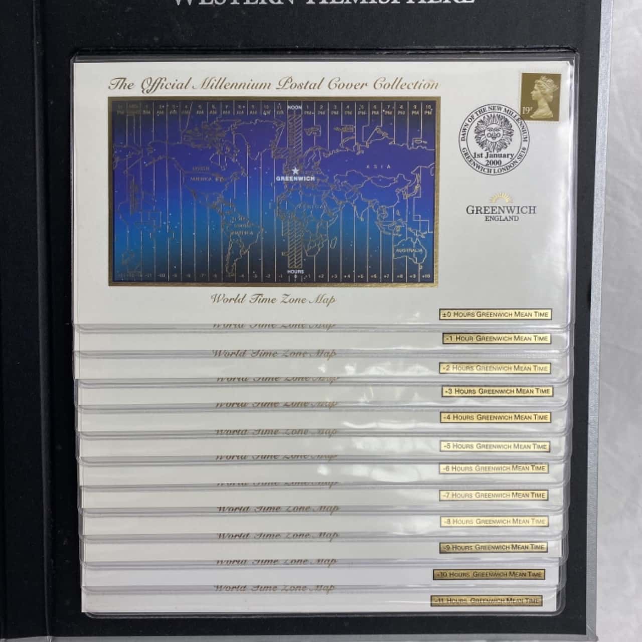 Official Millennium 2000 Postal Cover Collection of the Worlds 24 Time ...