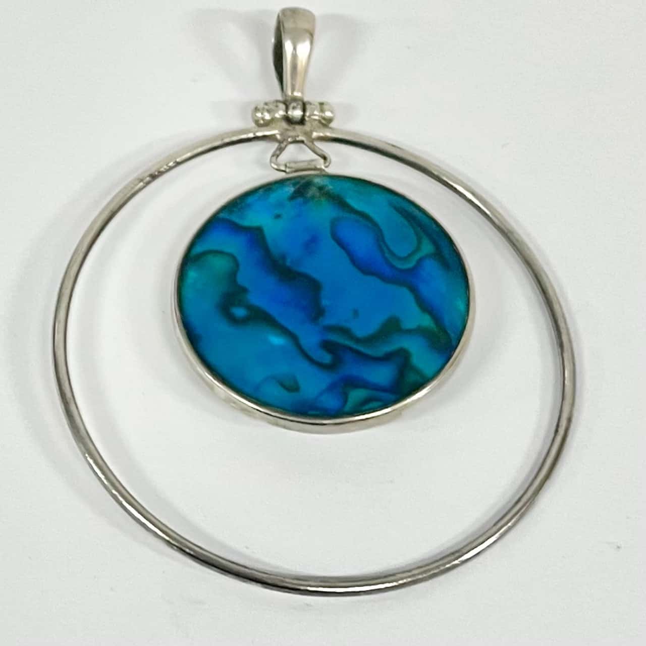 Silver Paua/Mother of Pearl Reversable Pendant(s)