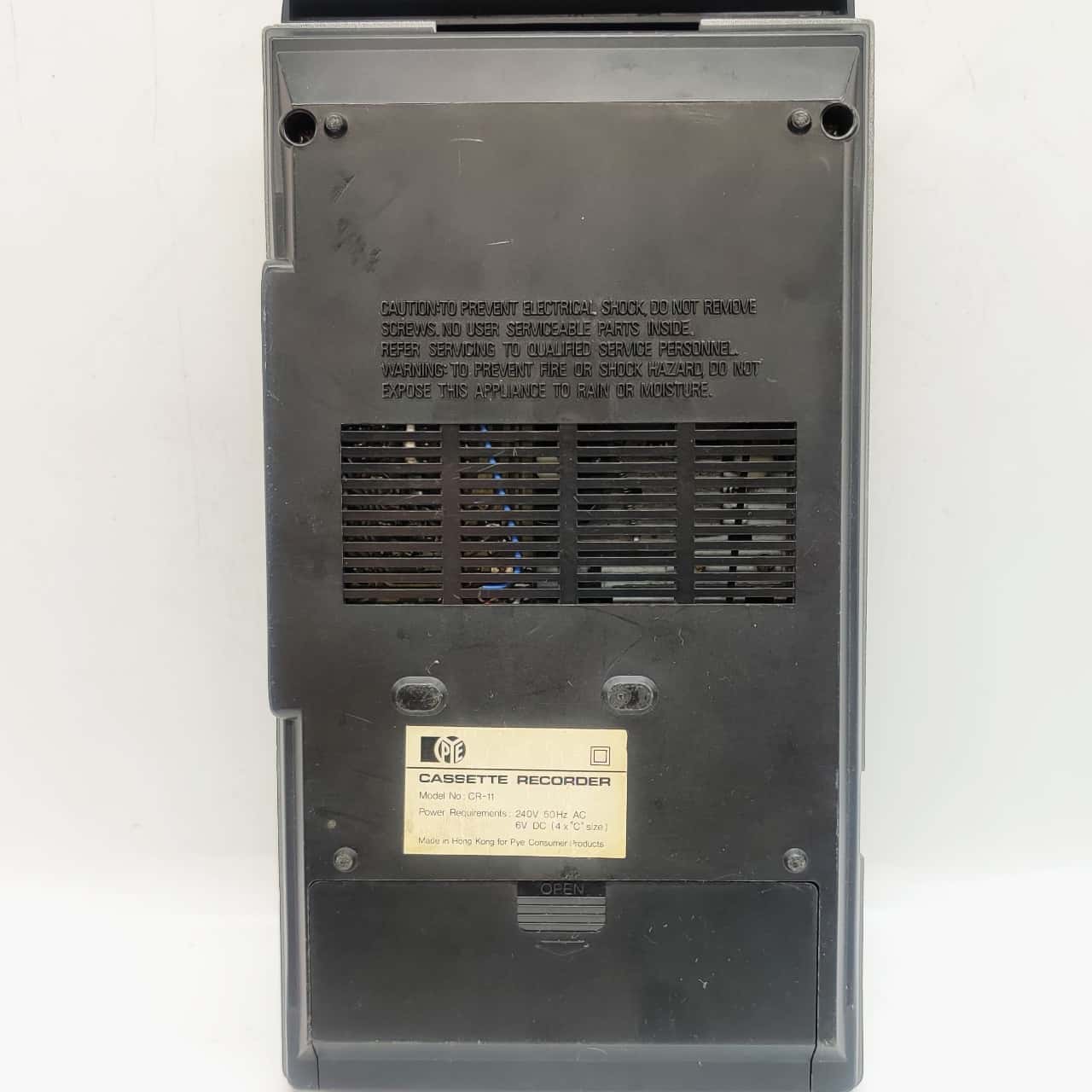 PYE Portable Audio Cassette Recorder - Battery Or Mains Use. This Item ...