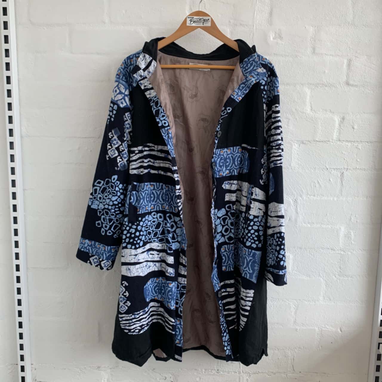 Hourglass XL Navy Blue Button Up Jacket (s)