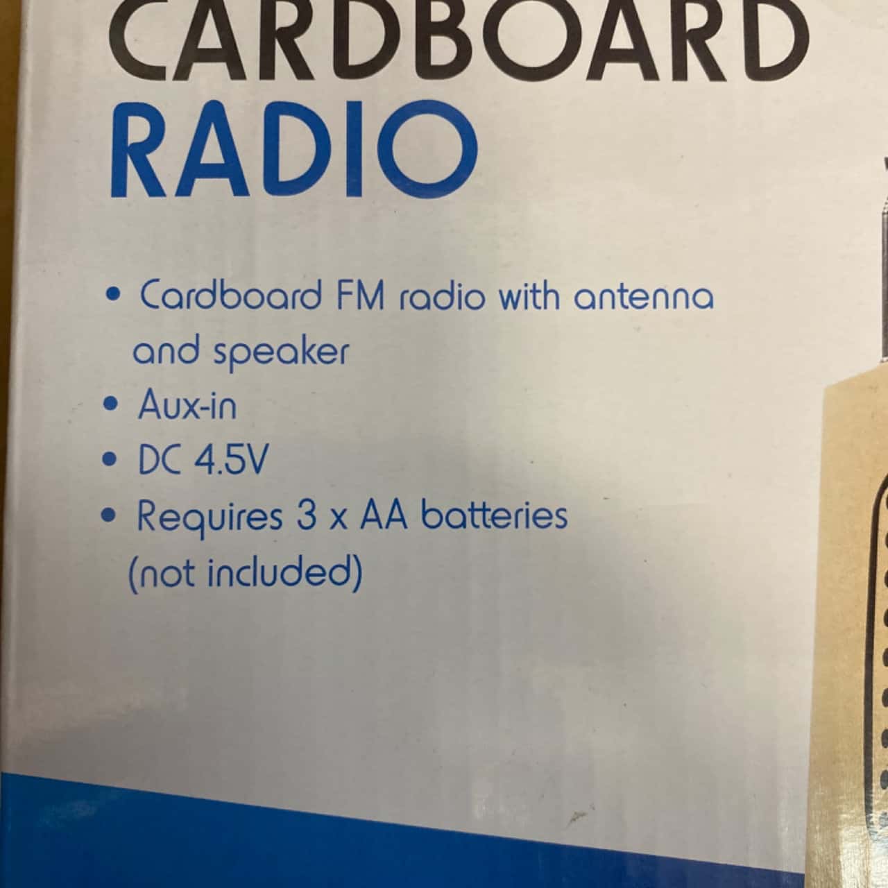 Cardboard Radio