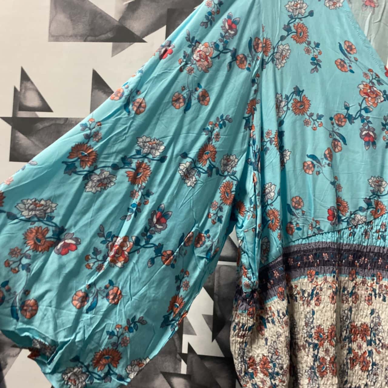 City Chic Womens Size XL Blue boho top new (s)