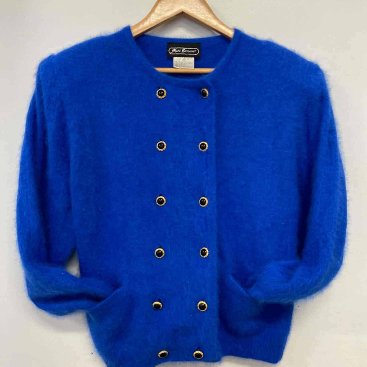 Angora blend cardigan Size M / S Blue (s)