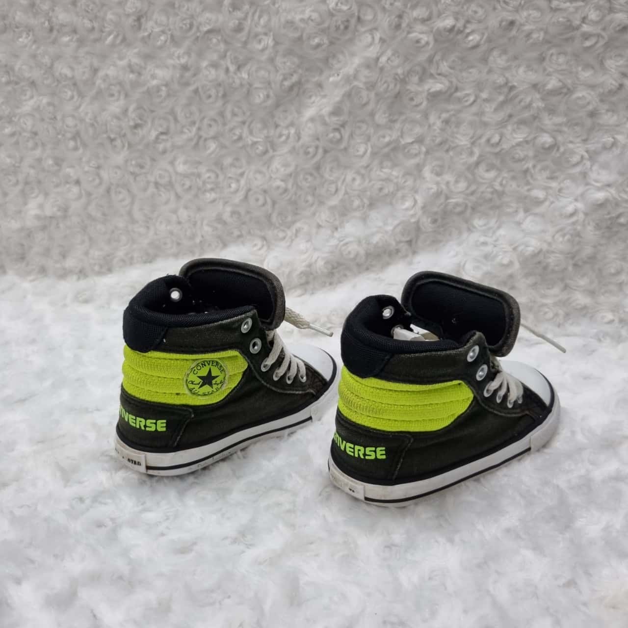 Converse Chuck Taylor Kids Size US 1 Shoes Black / Green (s)