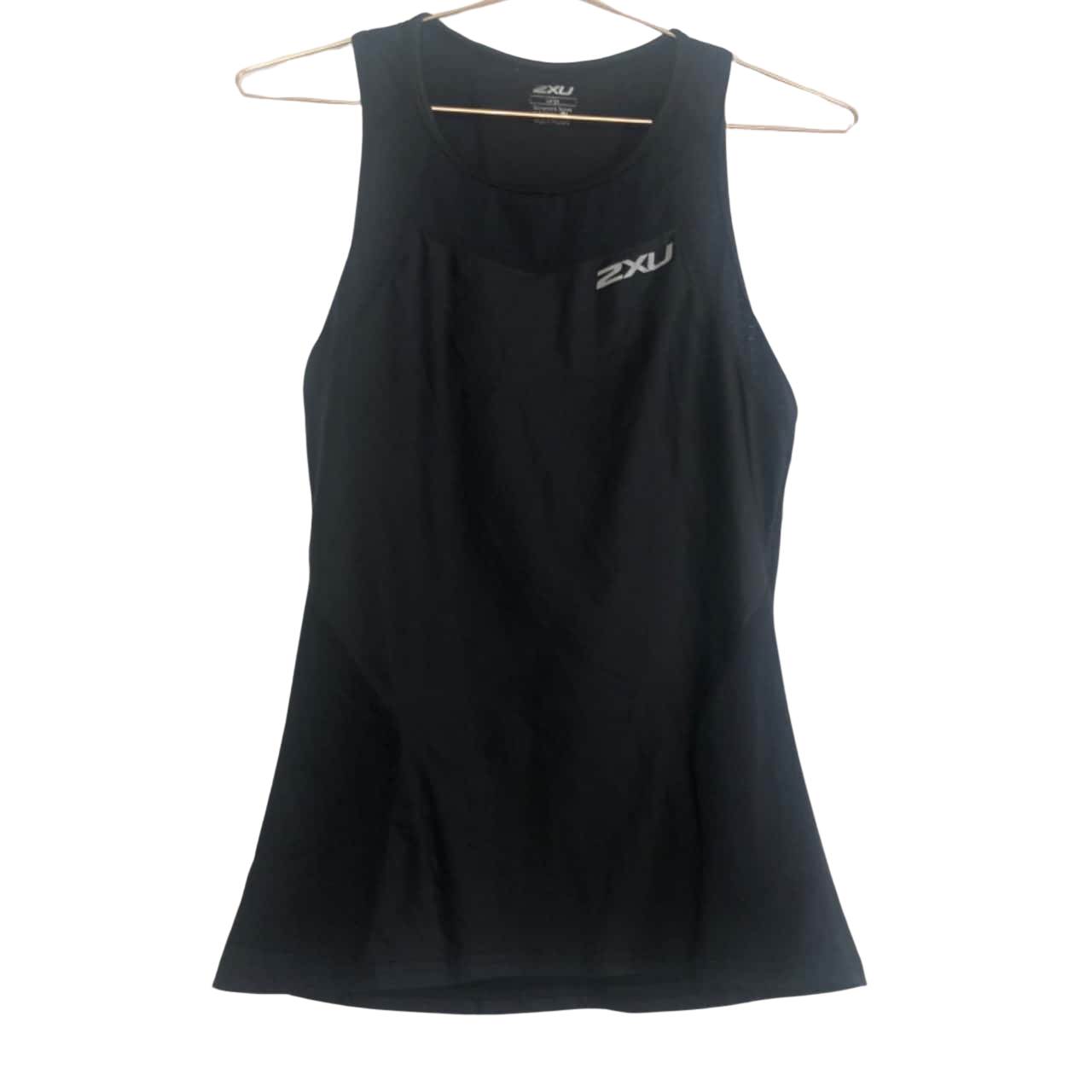 2XU Size L Black Stretch Singlet top (s)
