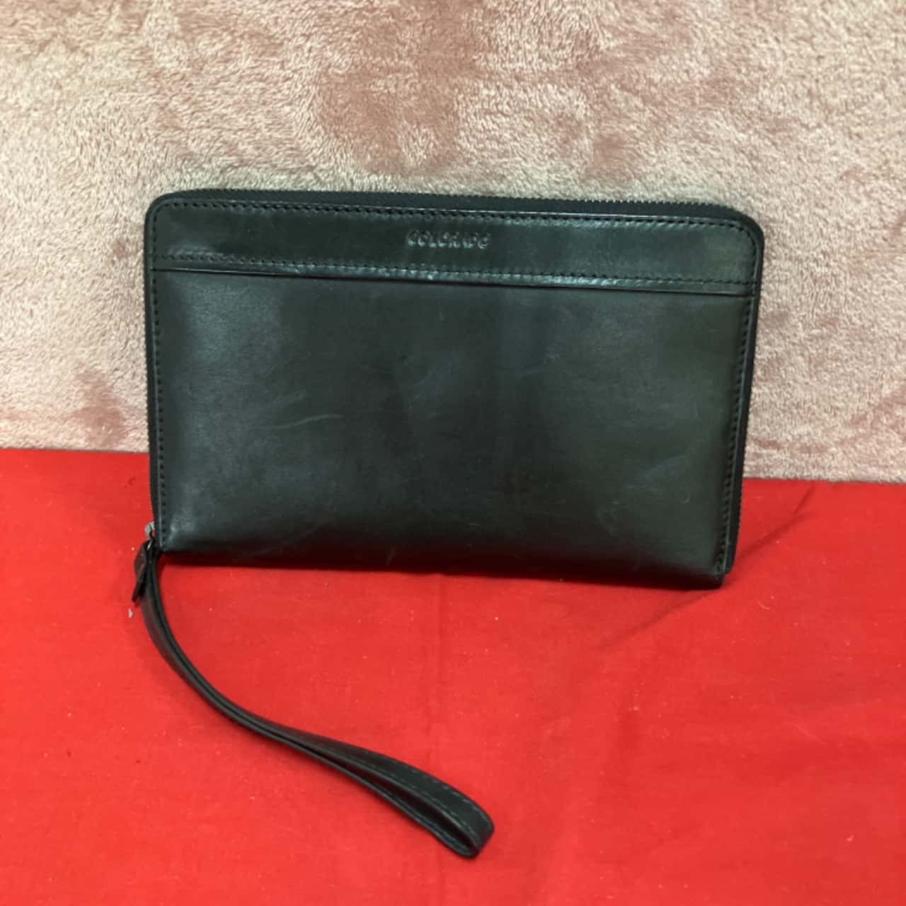Colorado Unisex Black Leather Travel Wallet (s)