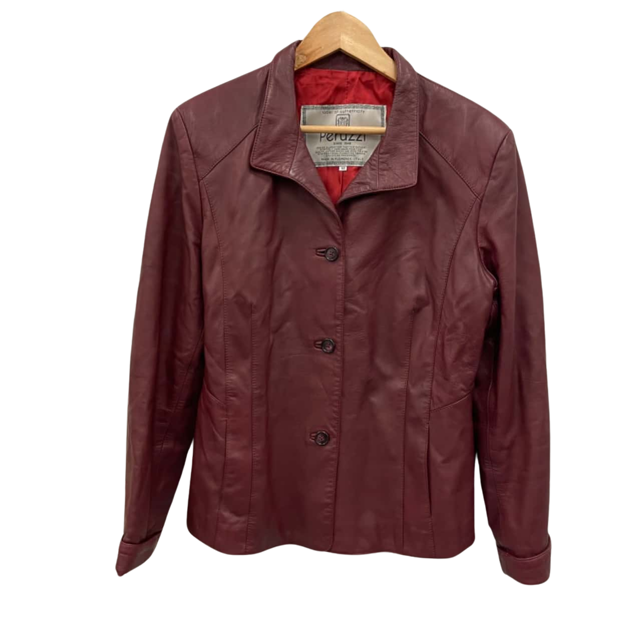 Womens Size 12 Button Up Maroon (s)