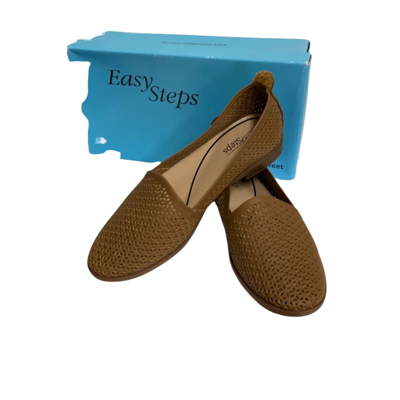 Easy Steps Womens Size 9 Beige Kansas cognac glove slip on shoes (s)