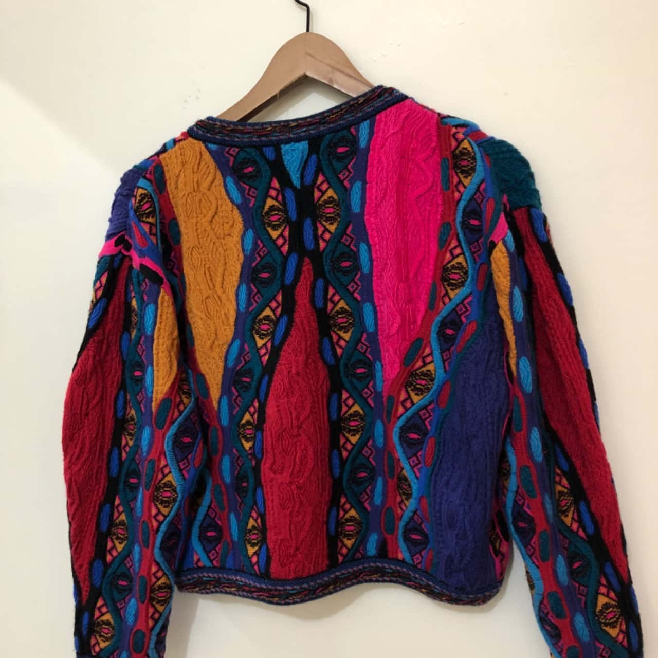 100% WOOL Geccu Womens Size M Knitwear Jumpers Multicoloured (s)