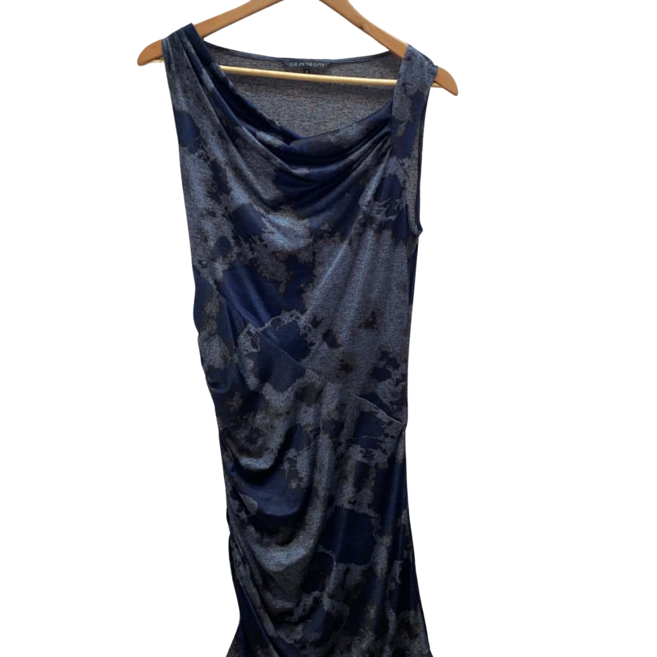 Cue Womens Blue Pattern Dress (s)