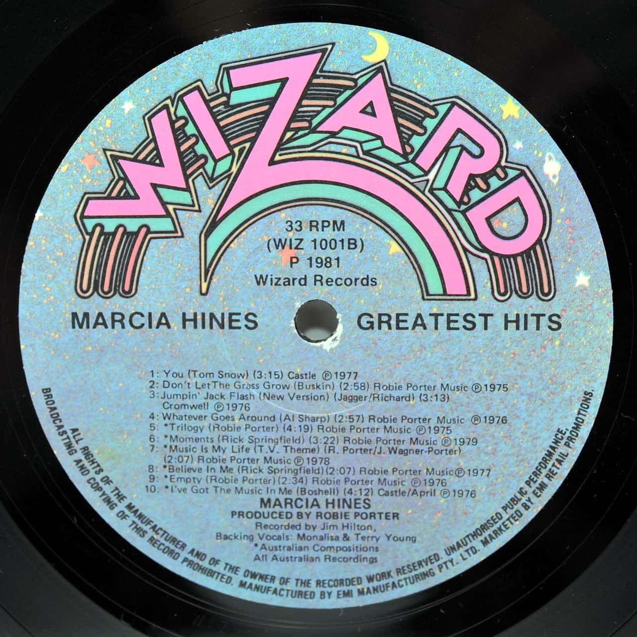 12" Vinyl Record - Marcia Hines Greatest Hits - Released 1982 Pop Music(s)