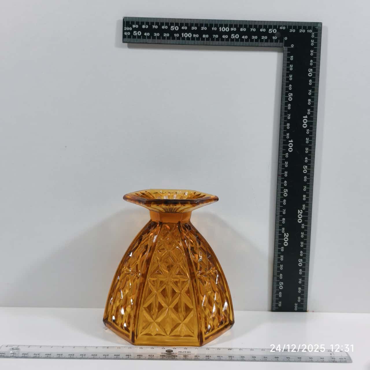 Vintage Amber Retro Patterned Footed Candy Server Bowl Dish Glass (s)