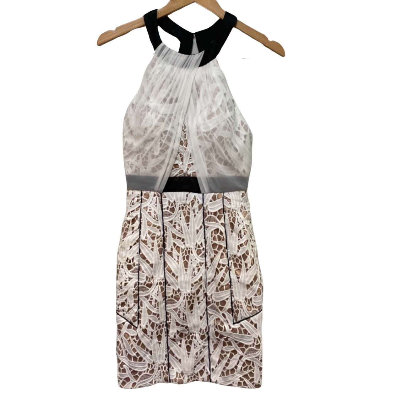 [Brand New] Bariano Womens Size 10 Cocktail Riley Chilli Lace Chiffon ...