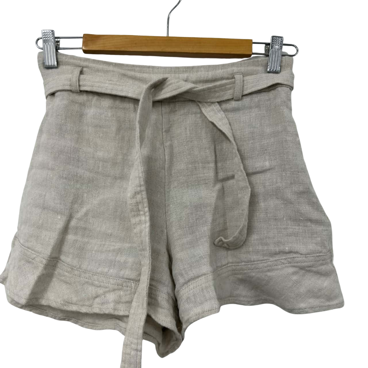 Witchery Womens Size 6 Beige Linen Shorts(s)